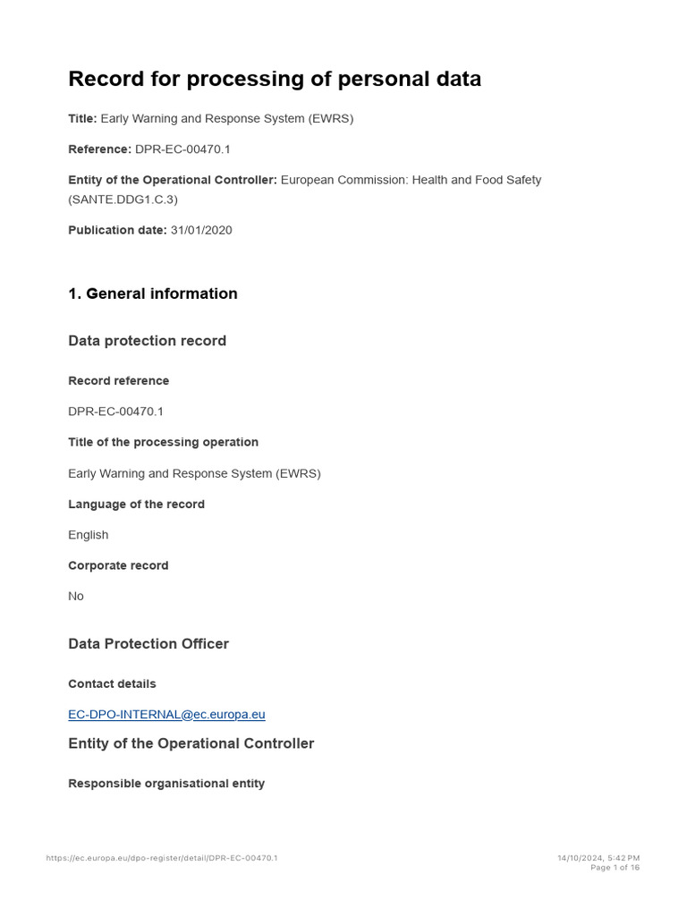 DPO Public Register | PDF | Computer Data Storage | Information