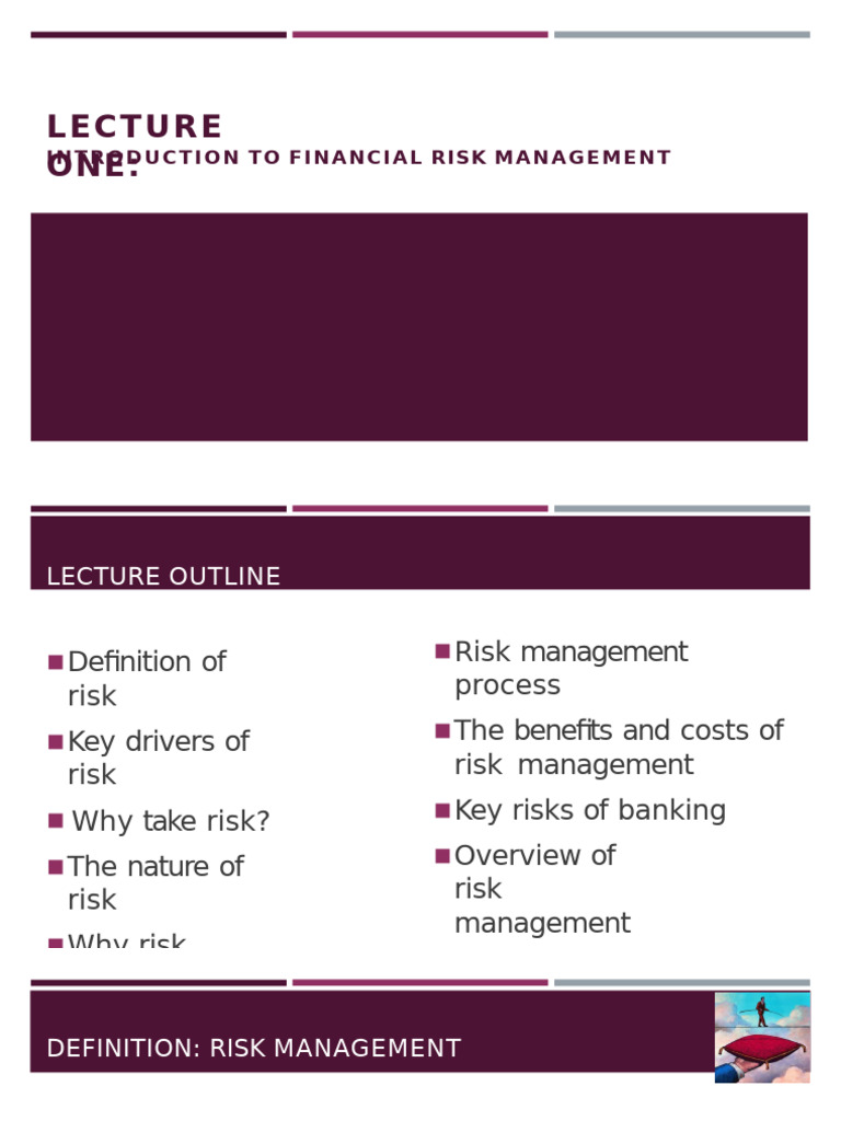 UNIT 1 Introduction To Financial Risk Management | PDF | Risk | Banks