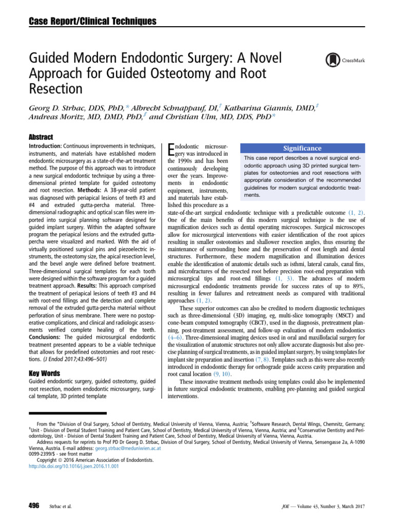 Guided Modern Endodontic Surgery26 | PDF | Dentistry | Surgery