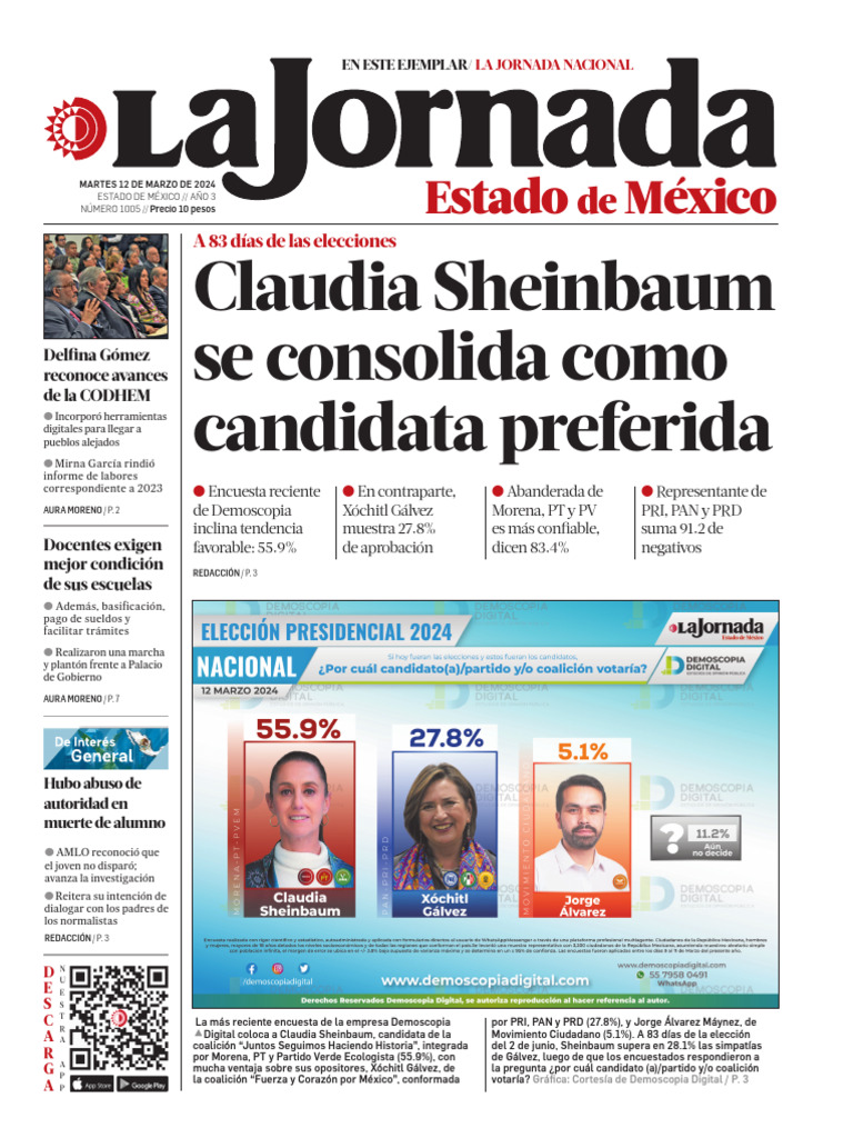 EdomexImpresion 12032024 | PDF | México | Partido Revolucionario ...