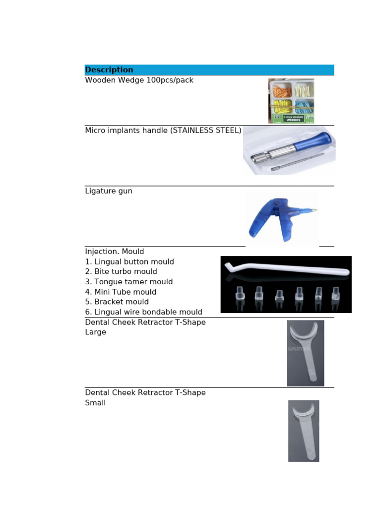 Dental Tools & Supplies Catalog | PDF