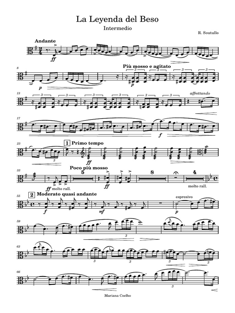 La Leyenda Del Beso | PDF | Musical Forms | Elements Of Music