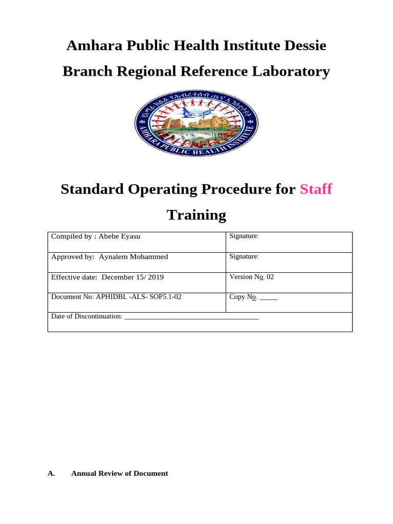 5.1-02 SOP For Staff Training | PDF | Laboratories