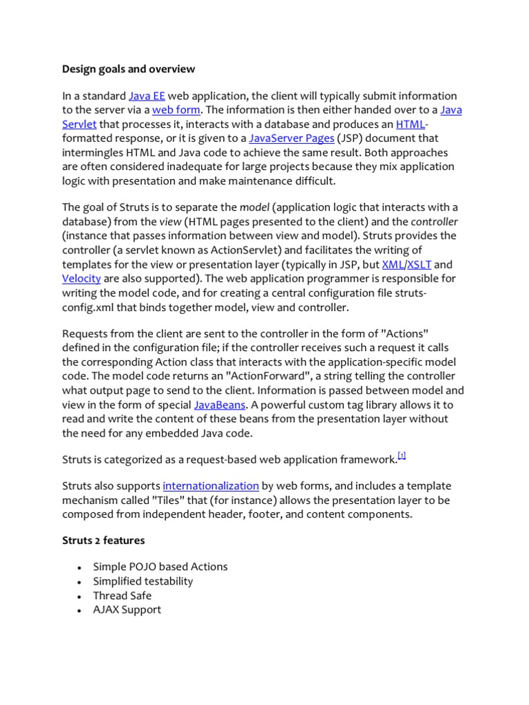 Struts Overview | PDF