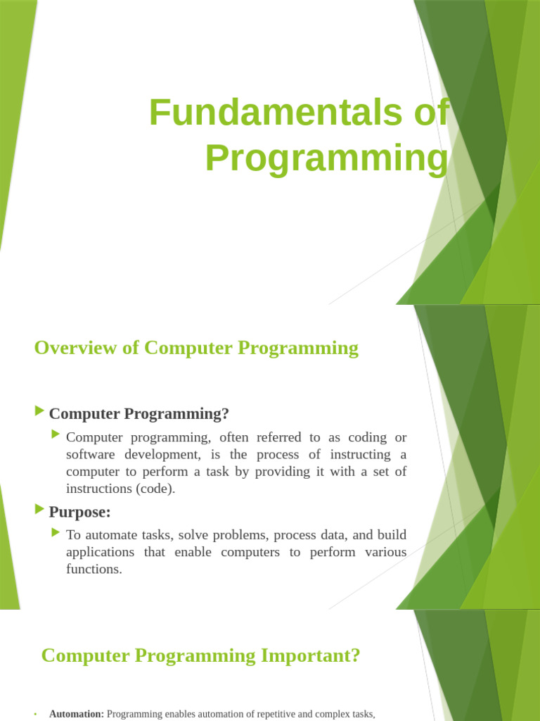 Fop Lec 1 Part 2 | PDF | Computer Programming | Programming Language Fop Lec 1 Part 2 | PDF | Computer Programming | Programming Language