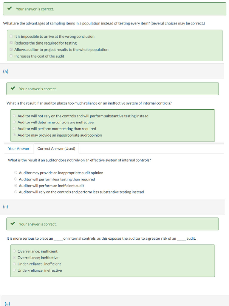 Practice Test Chapter 6 Part 1, Auditing PDF | PDF