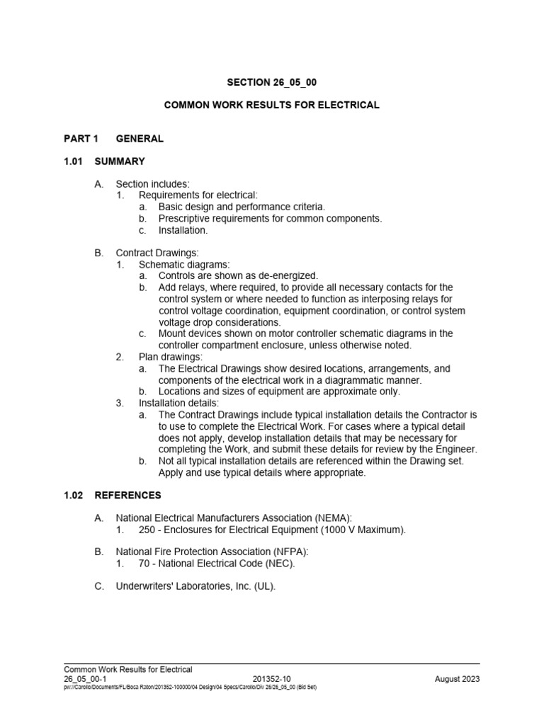 Division 26 | PDF | Electric Motor | Usb