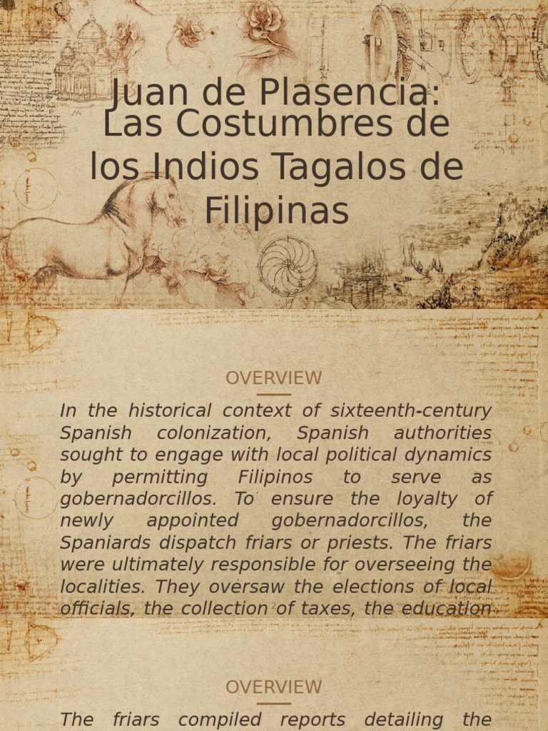 Customs of The Tagalogs | PDF | Philippines | Tagalog Language