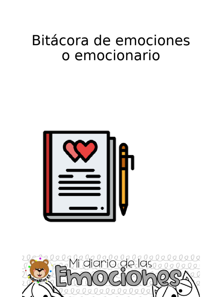 PPT bitacora de emociones diario de emociones | PDF