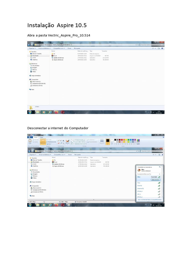 Instalação e Patch do Aspire 10.5 | PDF | Computadores