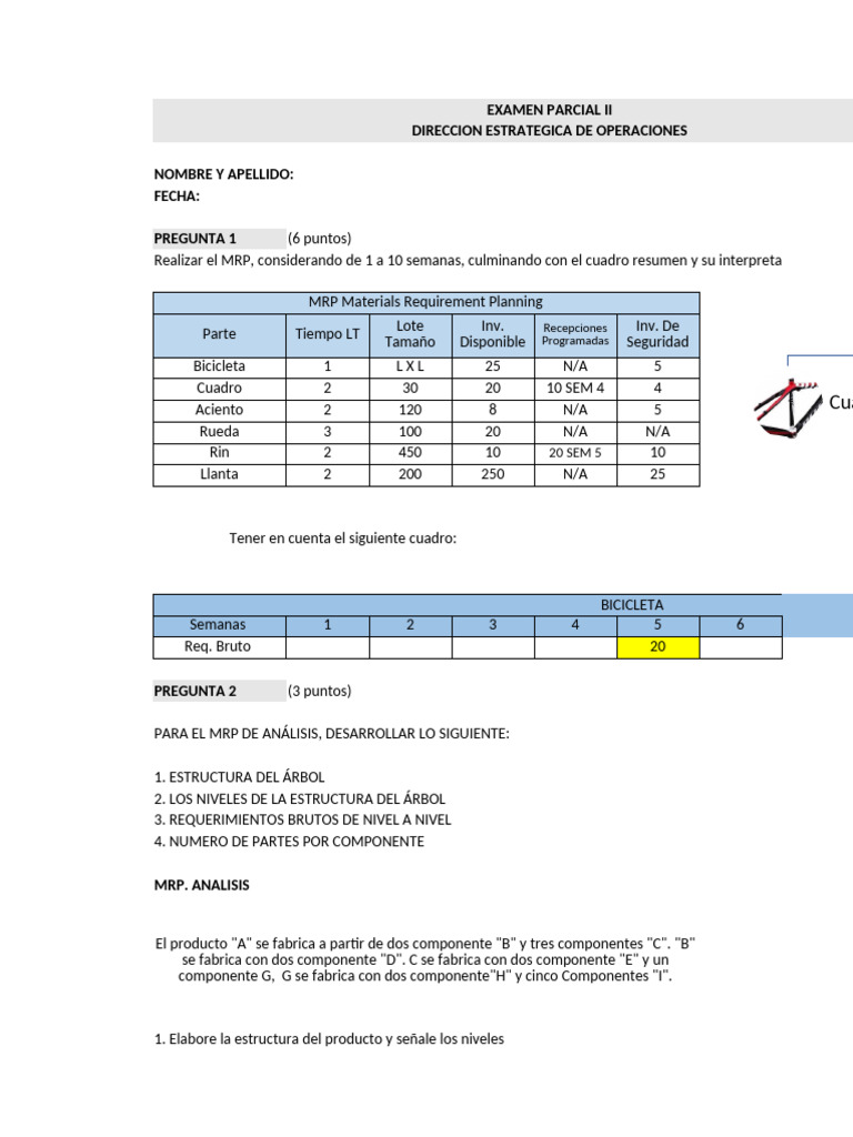 Examen Parcial Direccion Estrategica - Unidad Iimaguiña | PDF | Economias