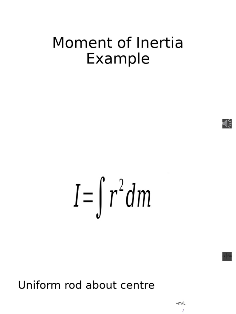 Moment of Inertia Example | PDF