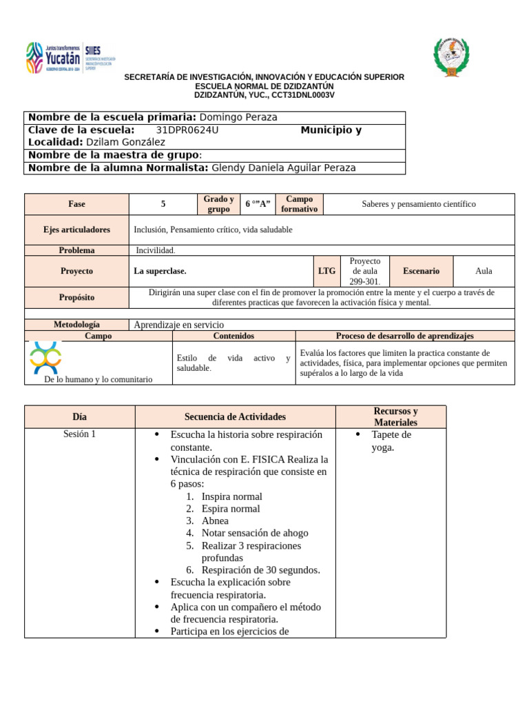 Superclase: Activación Física y Mental | PDF | Mente | Salón de clases