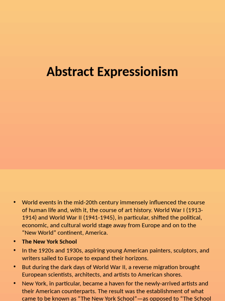 5 Abstract Expressionism | PDF | Paintings | Movements