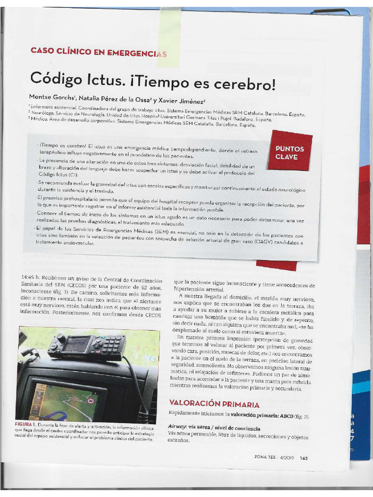 Artículo Código Ictus Tiempo Es Cerebro | PDF