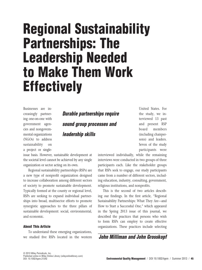 Tqem 21342 | PDF | Leadership | Sustainability
