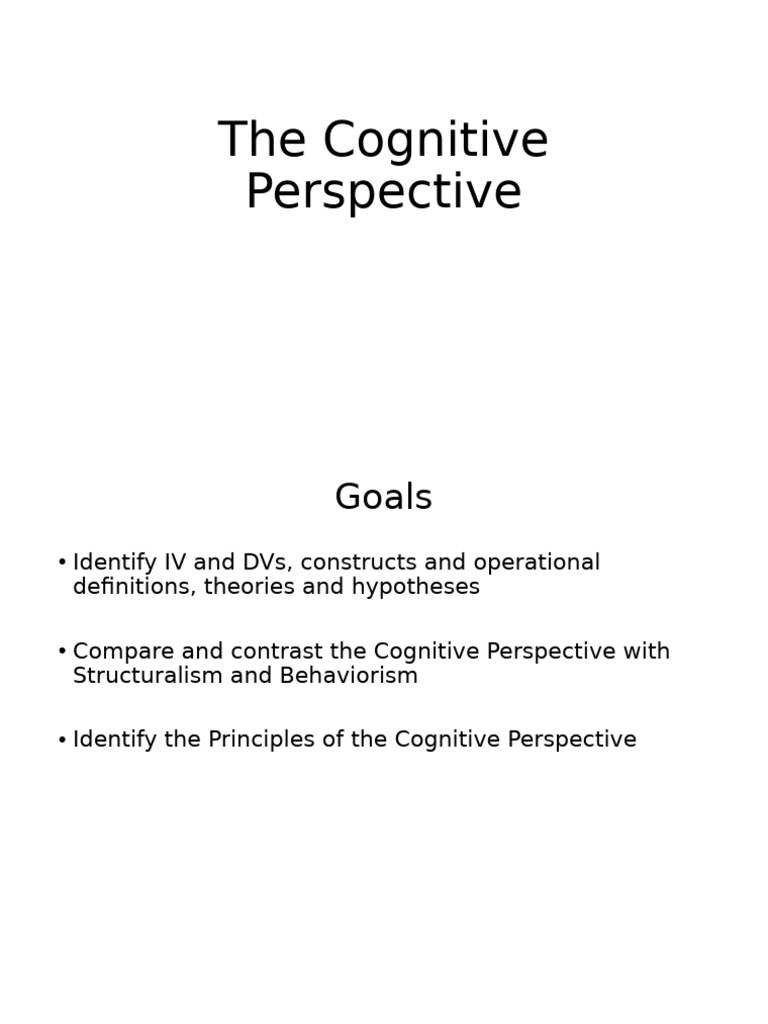 Cognitive Psychology: Key Concepts & Comparisons | PDF | Cognition | Mind