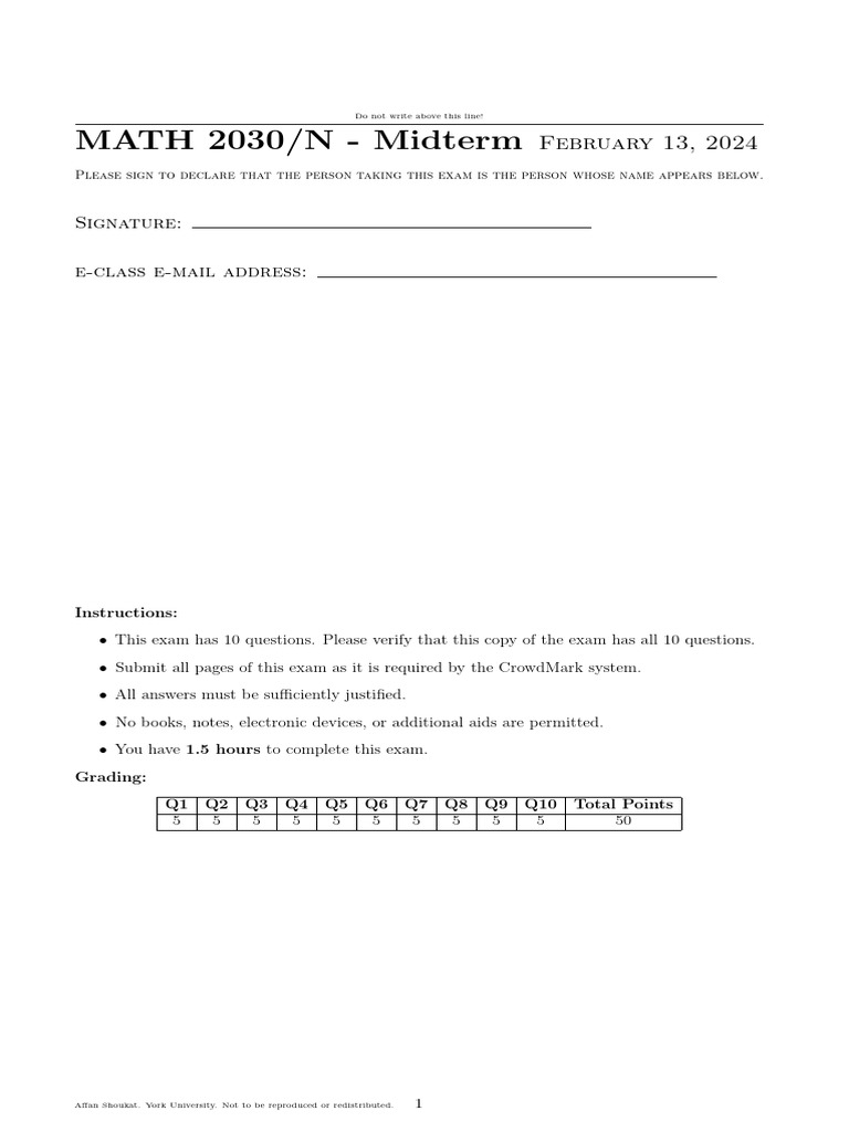 Midterm Solutions | PDF | Probability | Mathematics Midterm Solutions | PDF | Probability | Mathematics
