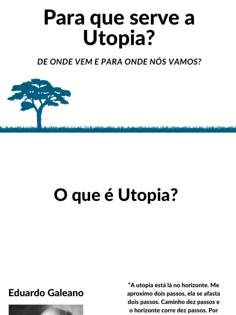 Pra que serve a Utopia | PDF | Utopia