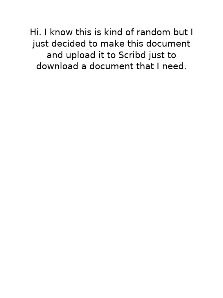 Hi. I Know This Is Kind of Random But I Just Decided To Make This ...