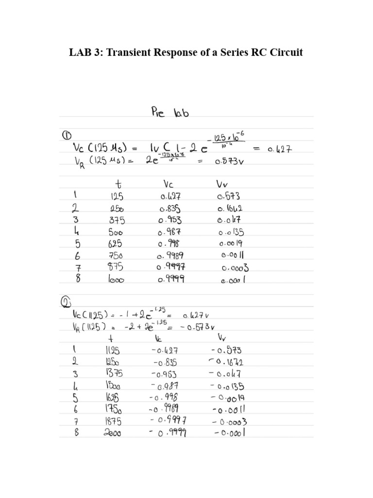 MS 2501 Lab3 | PDF | Capacitor | Electrical Components
