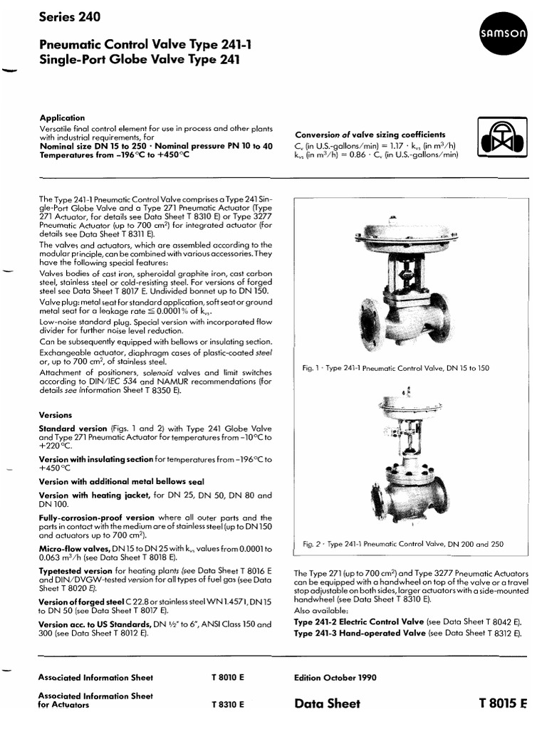 Samson 240 Series | PDF