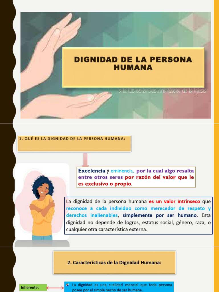 Dignidad de La Persona Humana | PDF | Dignidad | Derechos humanos