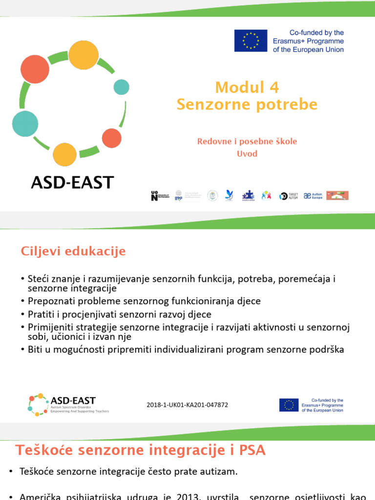 IO3 Autism-Teacher-Training-Materials Module 4 Sensory-Needs INTRO HR | PDF