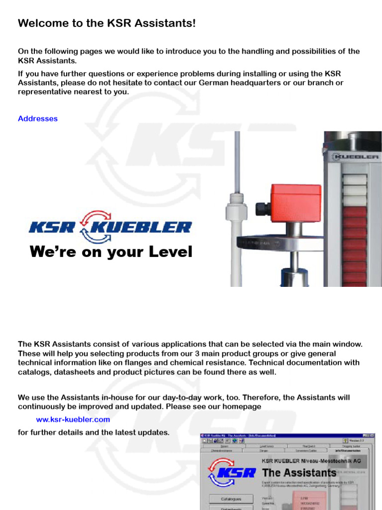 We're On Your Level: Welcome To The KSR Assistants! | PDF | Software ...