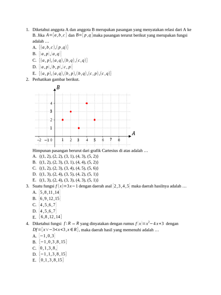 Latihan Soal | PDF | Metode & Bahan Ajar | Sains & Matematika