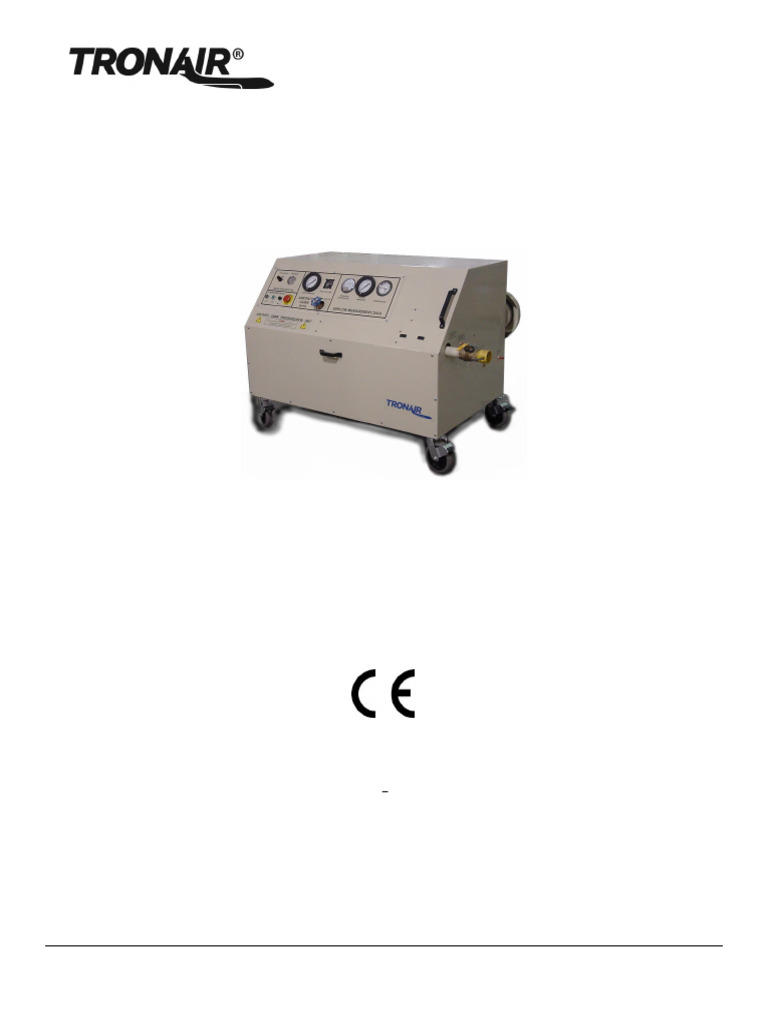 Tronair Pressurization Cart Manual | PDF | Instrumentation | Pressure ...