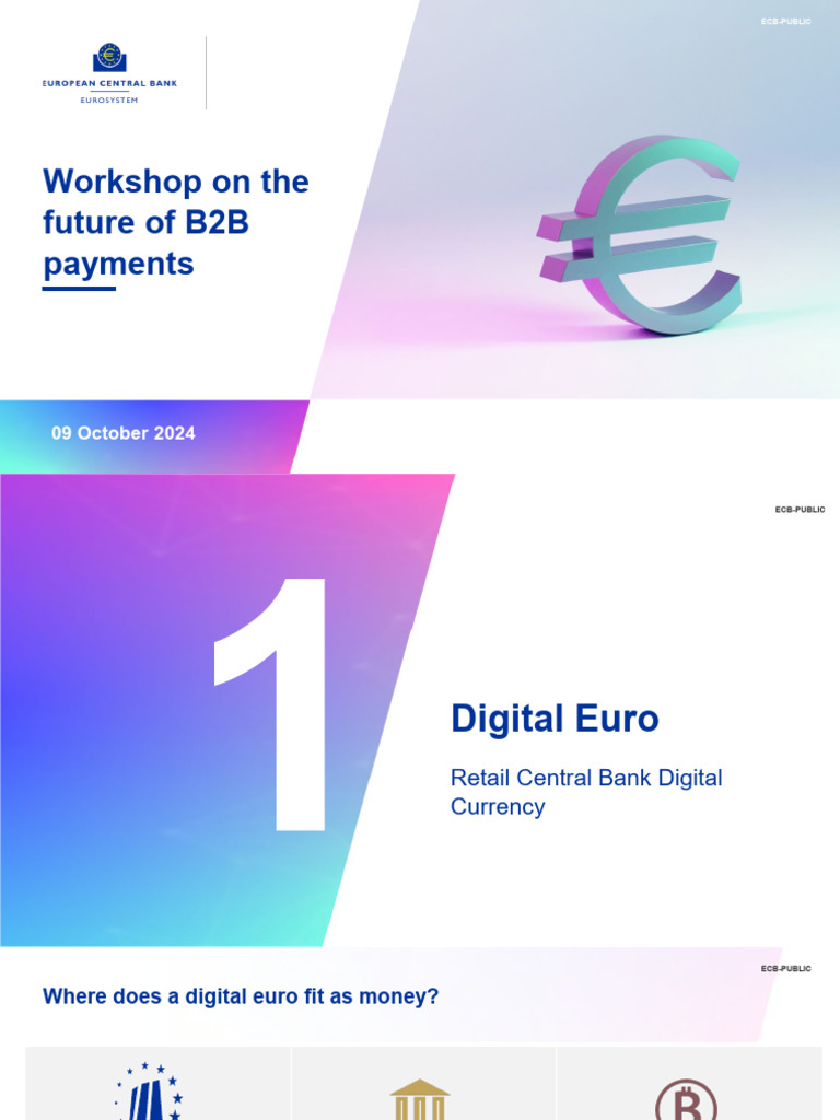 Ecb - Doc Digital Euro Workshop B2B Presentation ECB A16383ae4f.de ...