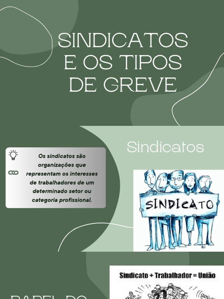 Sindicatos e Tipos de Greves | PDF