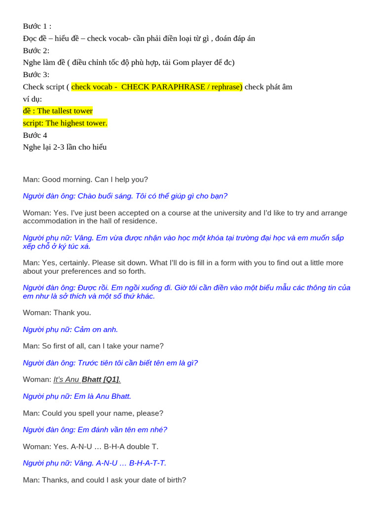 PP Luyện nghe | PDF