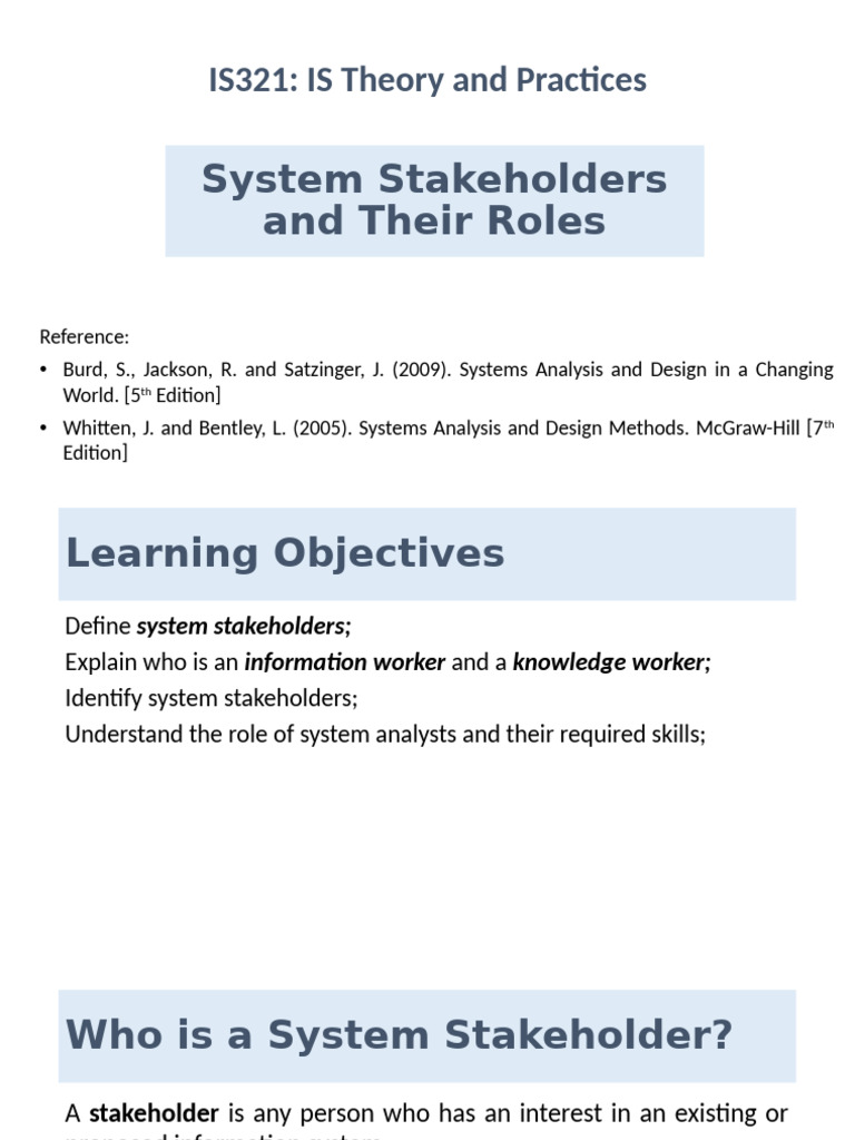 System Stakeholders Guide | PDF | System | User (Computing)