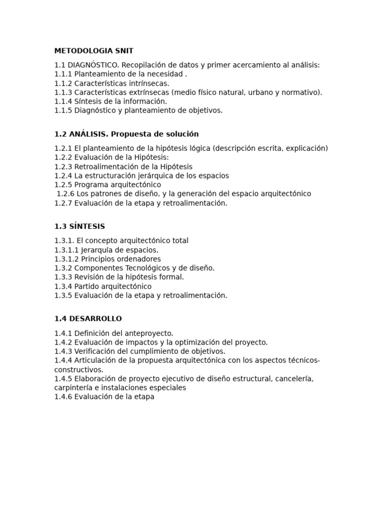 Metodologia Snit | PDF