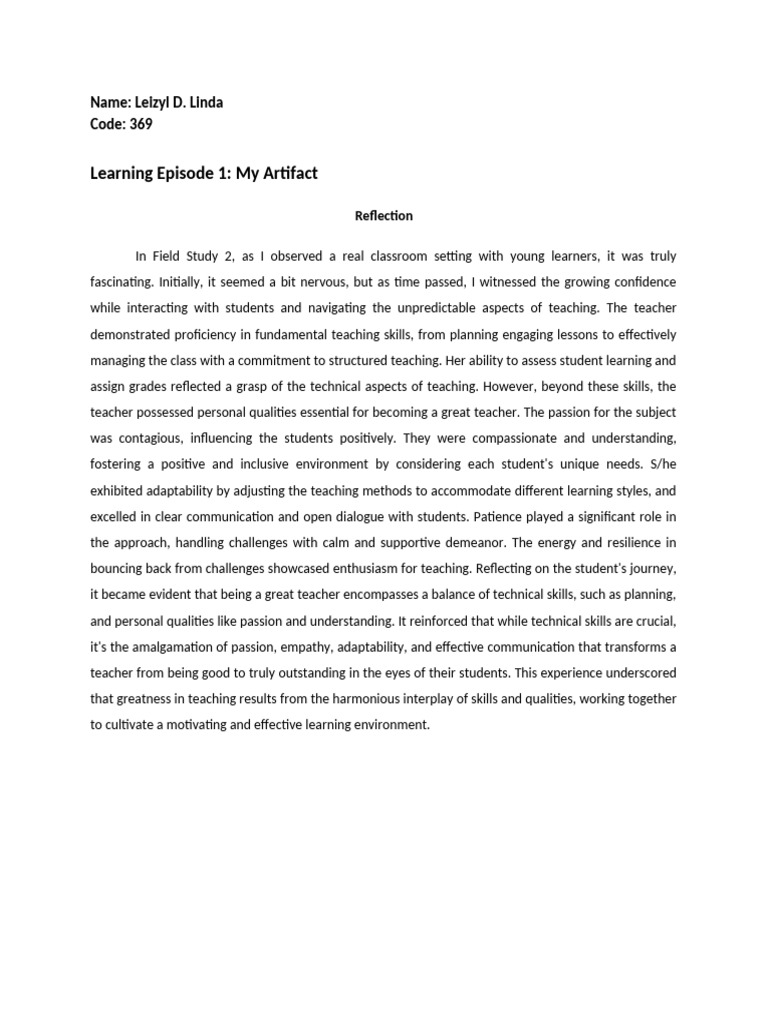 My Conducive Learning Environment | PDF | Teaching Method | Learning