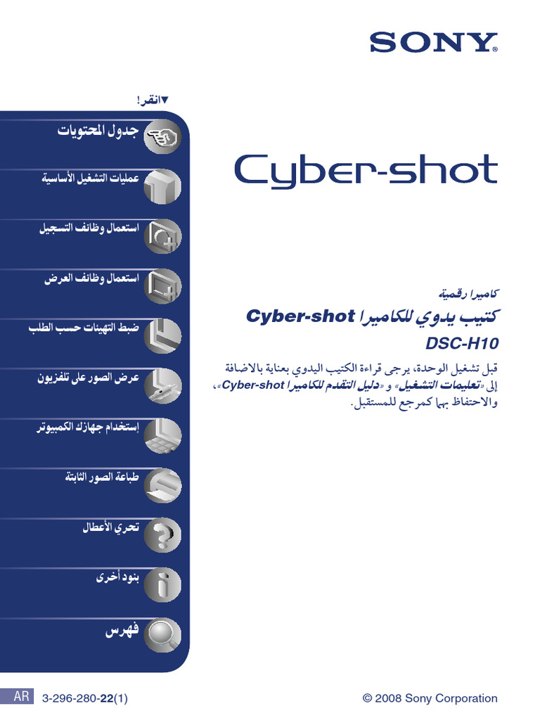 Handbook H10 Sony | PDF