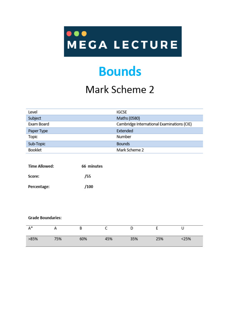 110.2 Bounds-cie Igcse Maths 0580-Ext Theory-ms | PDF | Tests ... 110.2 Bounds-cie Igcse Maths 0580-Ext Theory-ms | PDF | Tests ...