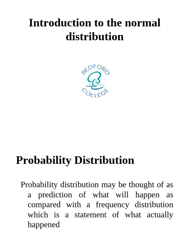 Understanding Normal Distribution Basics | PDF | Normal Distribution ...