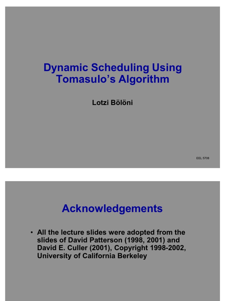 Tomasulo | PDF | Integrated Circuit | Computer Programming