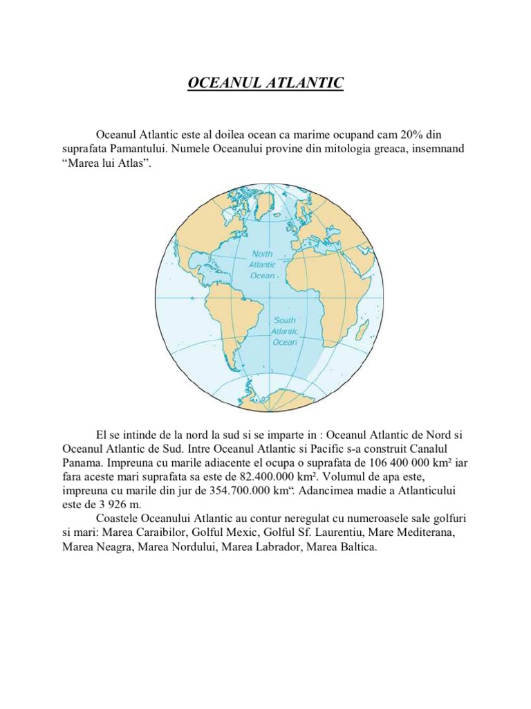 Oceanul Atlantic Referat