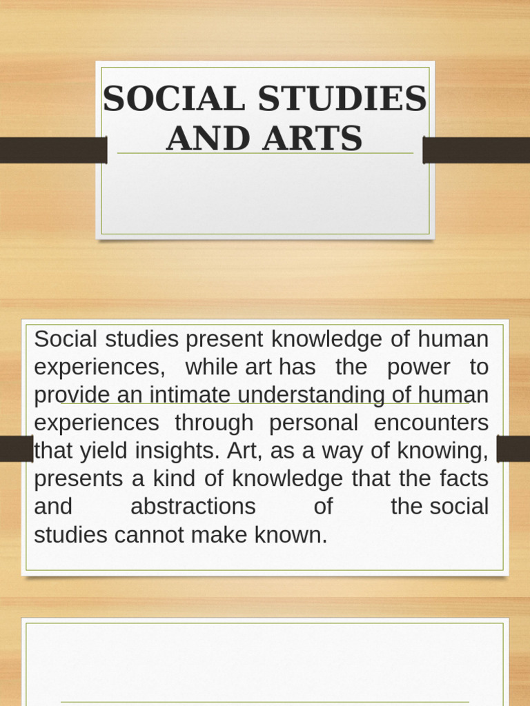 Social Studies and Arts | PDF | Experience | Aesthetics