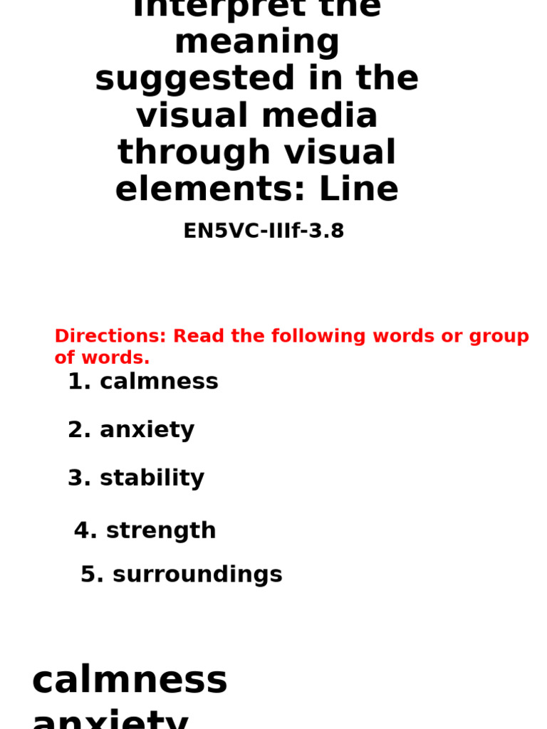 Visual Elements in Media Interpretation | PDF | Psychology ...