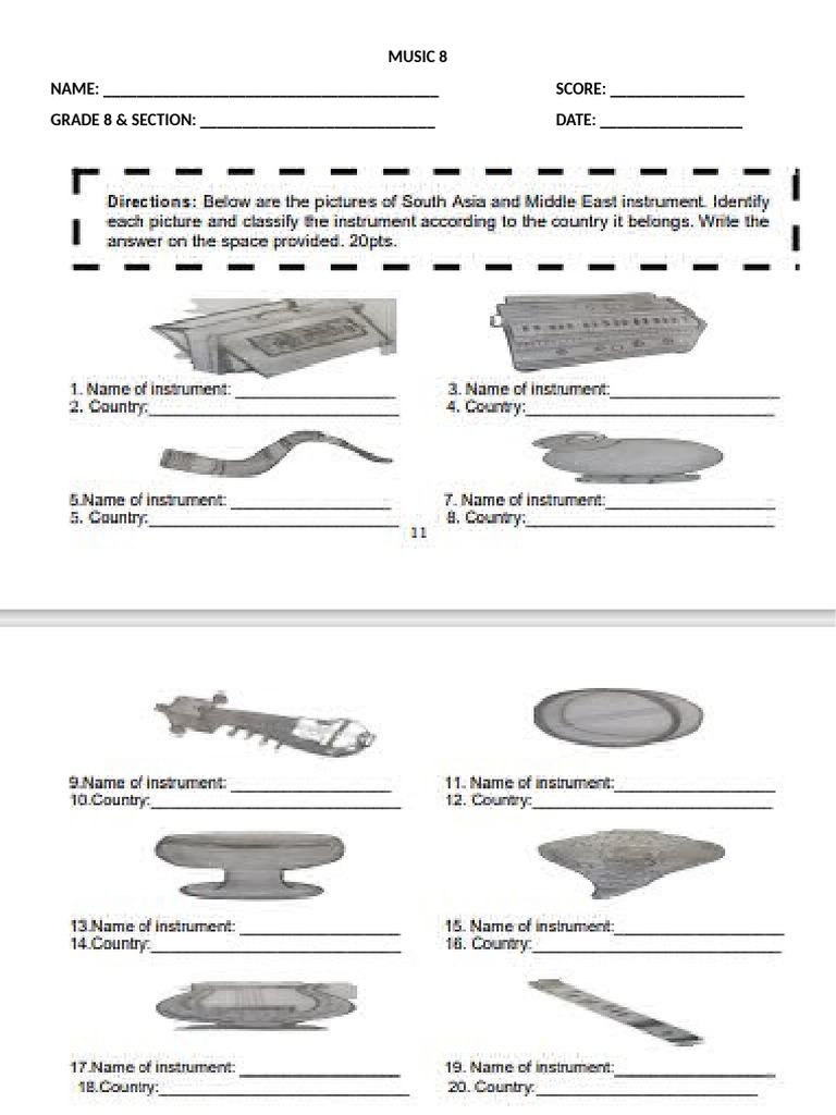 Q3 Music 8 Musical Instrument | PDF | Technology & Engineering