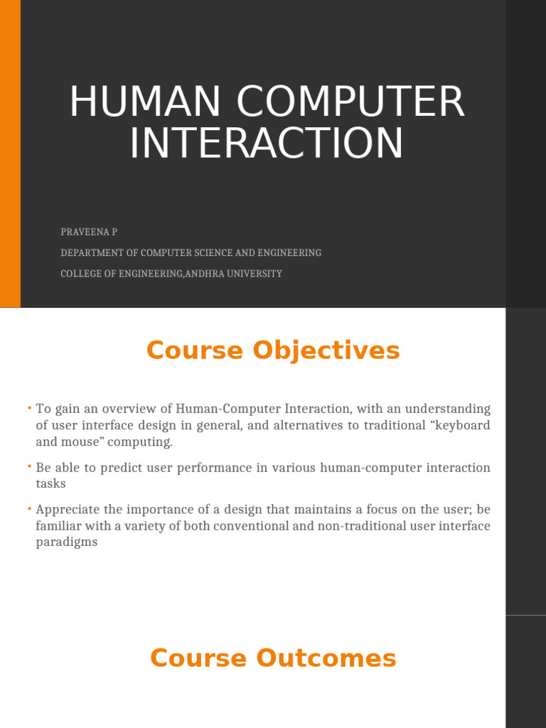 U1 Hci | PDF | Usability | Human–Computer Interaction