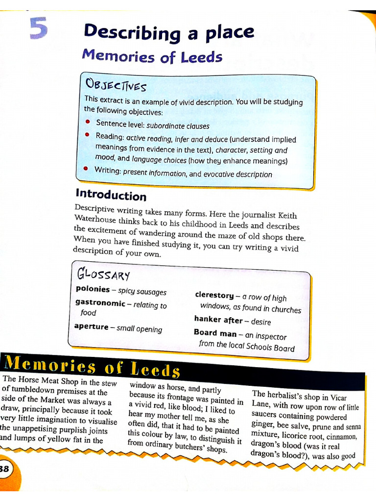 Describing A Place | PDF