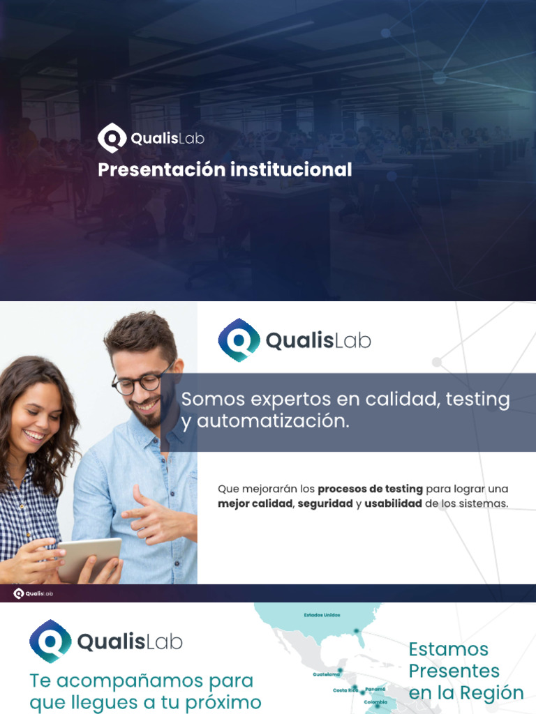 Presentacion Institucional | PDF | Pruebas de software | Ciencias de la Computación