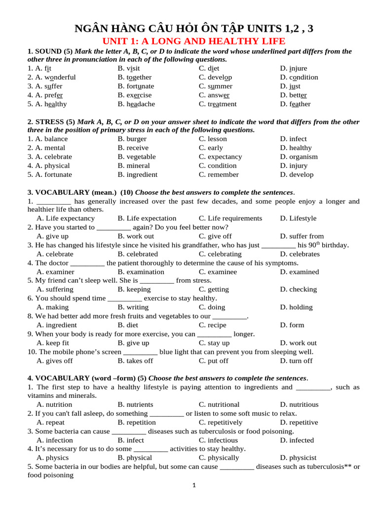 Ôn Gki 1 Anh 11 Global PBC | PDF | Family | Running