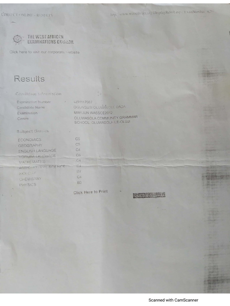 WAEC Kole | PDF